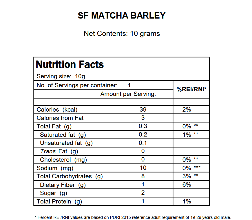 SLIMFAIR MATCHA BARLEY BEAUTY MIX (10 servings)